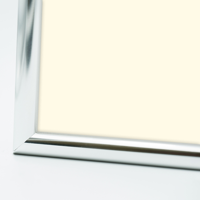 36x48 Custom Silver Metal Frame, Off-White Mat with Plexiglass ...