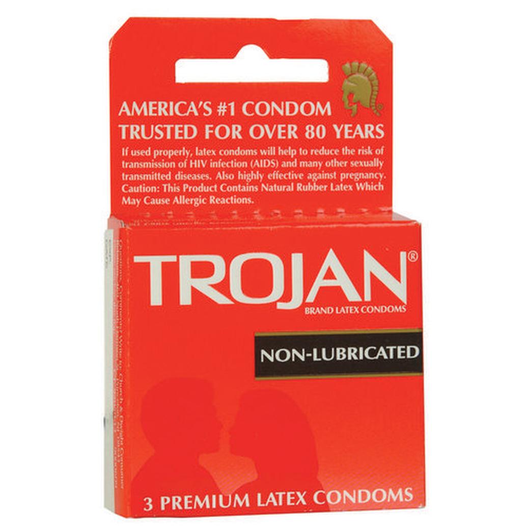 Trojan Condoms 3pk Red Non-Lubricted