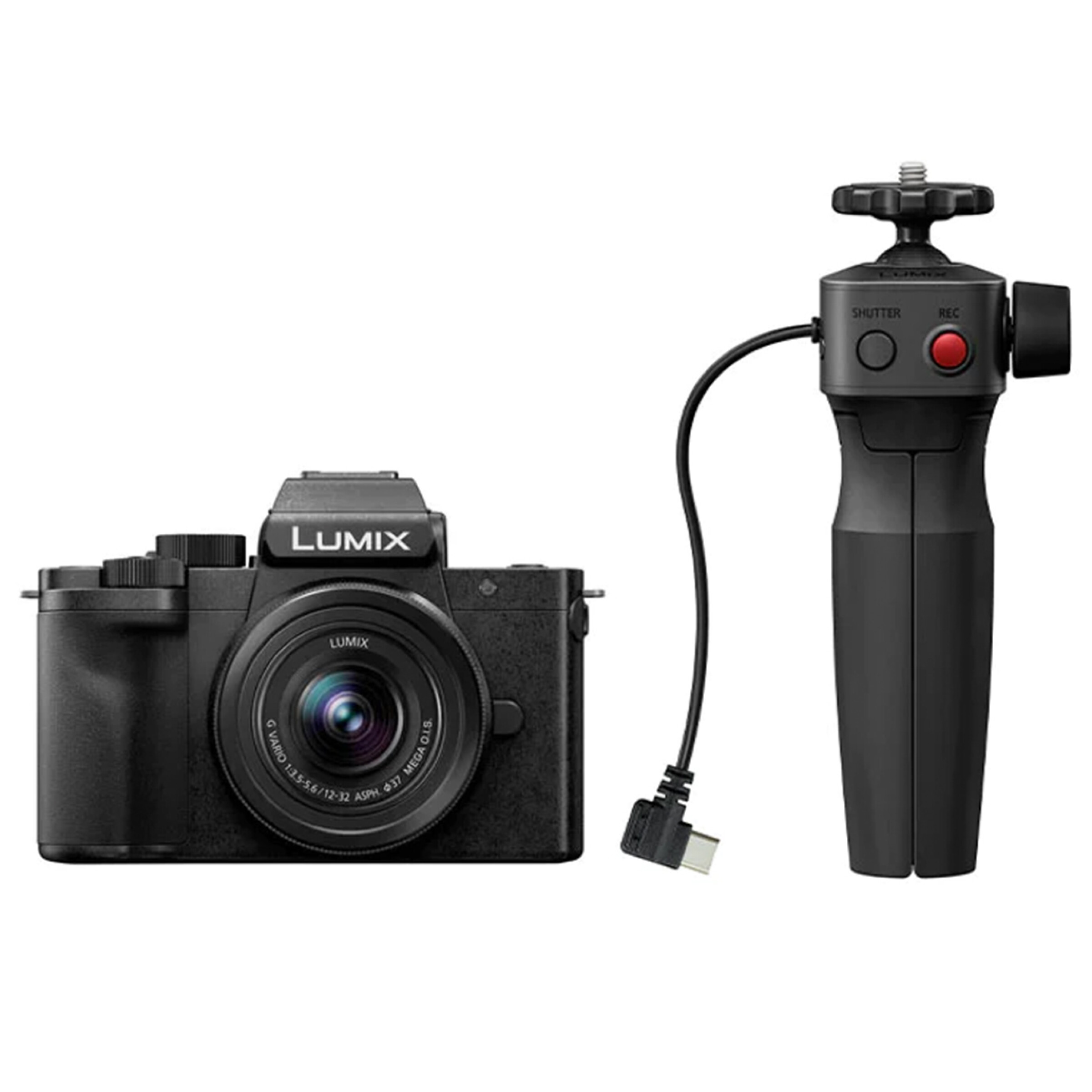Panasonic LUMIX G100D 4K Mirrorless Camera with 12-32mm and Tripod Grip